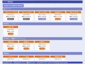 アチブ履歴書ジェネレータ | KNT Tools Blog for FFXIV